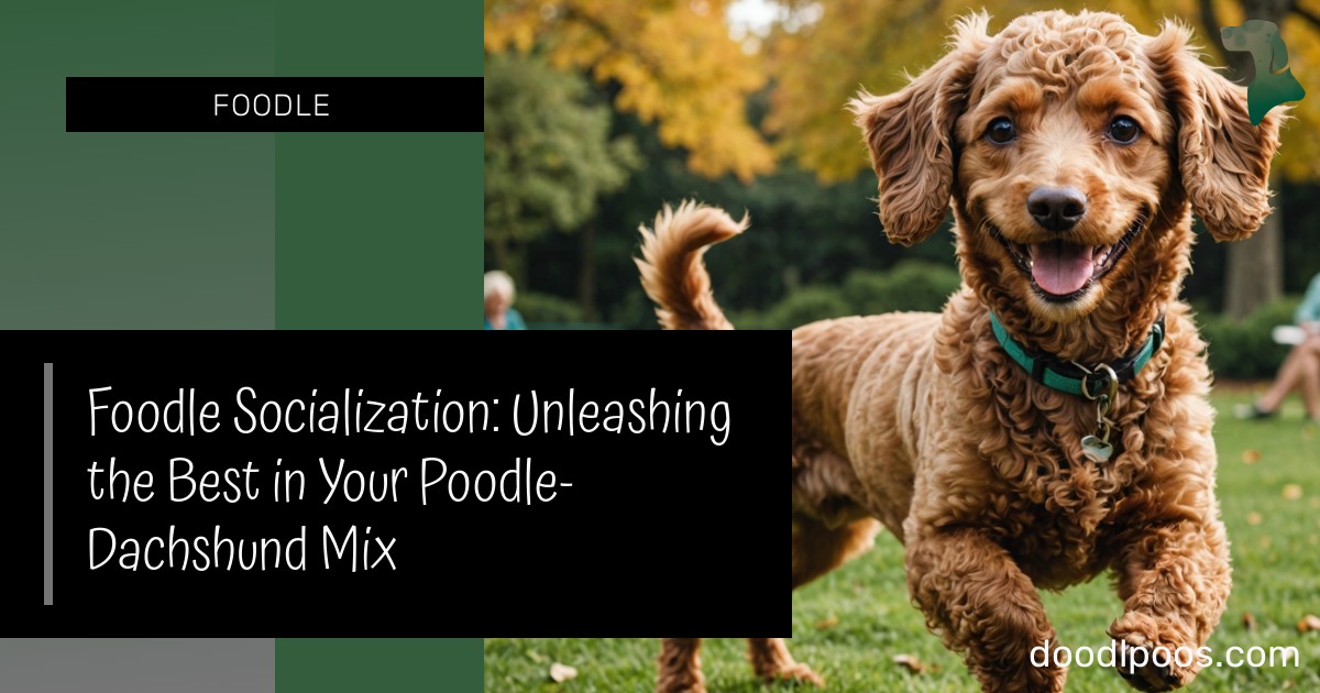 Foodle Socialization: Unleashing the Best in Your Poodle-Dachshund Mix